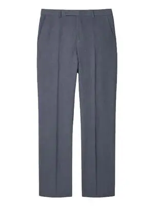 Paul Smith Tapered-fit Linen Trousers - Blue