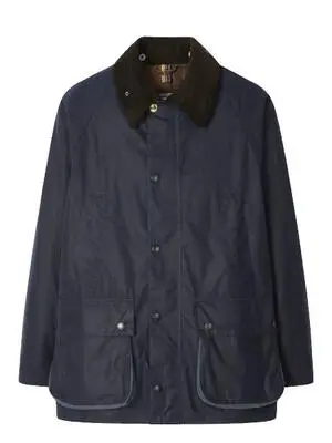 PAUL SMITH LOVES BARBOUR Night Sky Oversized Bedale Wax Jacket - Blue