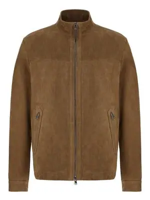 Canali Suede Jacket - Brown