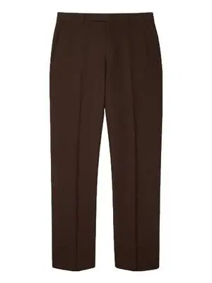 Paul Smith Tapered-fit Linen Trousers - Brown
