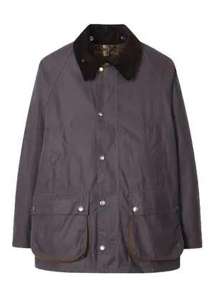 PAUL SMITH LOVES BARBOUR Oversized Bedale Wax Jacket - Grey