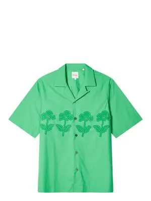 Paul Smith Cotton Applique Short-sleeve Shirt - Green