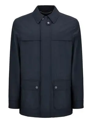 Canali Nuvola Maestrale Technical Field Jacket - Blue