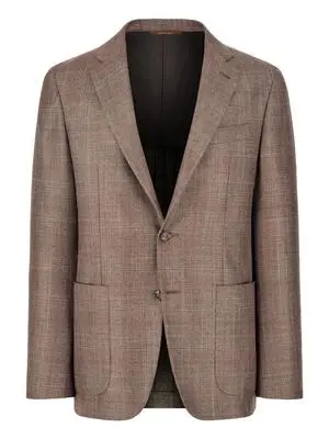 Canali Silk And Cashmere Kei Jacket - Beige