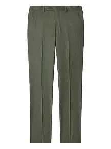 Paul Smith Tapered-fit Overdyed Wool-cashmere Flannel Trousers - Green