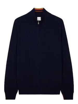 Paul Smith Cashmere Full-zip Cardigan - Blue
