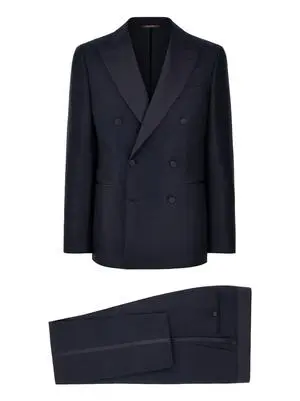 Canali Navy Pure Wool Tuxedo - Blue