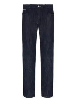 Canali Five-pocket Denim Pants With Selvedge - Blue