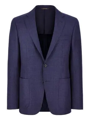 Canali Kei Modern Fit Wool Jacket - Blue