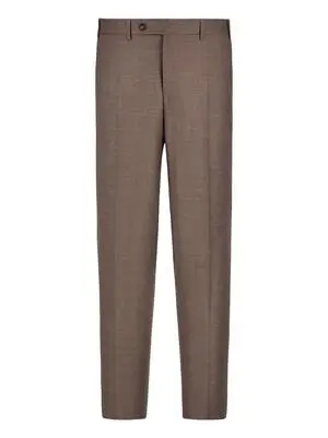 Canali Pants In 150's Wool - Brown