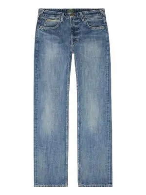 PAUL SMITH + LEE Mid Antique-wash Selvedge 101 Rider Jeans - Blue