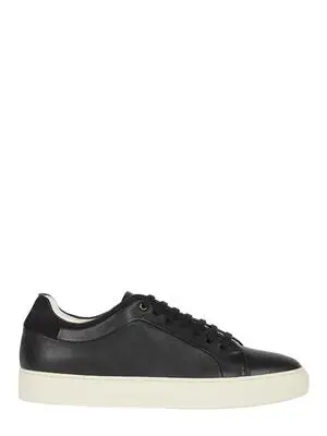 Paul Smith Leather Trainers With Cream Soles - Black