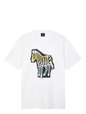 Paul Smith Zebra Cutout' Print T-shirt - White
