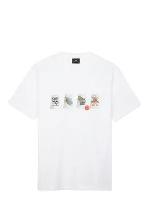 Paul Smith Cups' Print T-shirt - White