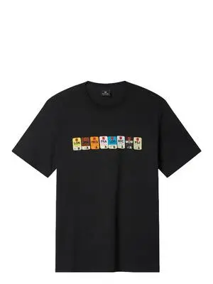 Paul Smith Ticket Stubs' Print T-shirt - Black