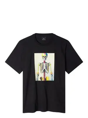 Paul Smith Skeleton' Print T-shirt - Black