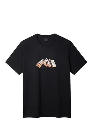 Paul Smith Cotton 'matchboxes' Print T-shirt - Black
