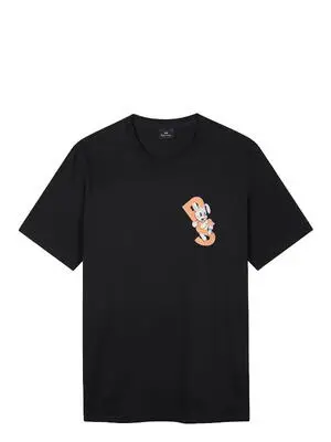 Paul Smith Ps Bunny' Print T-shirt - Black
