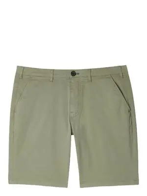 Paul Smith Organic Cotton-twill Shorts - Green