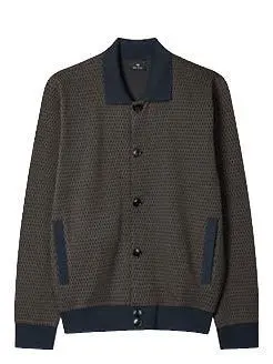 Paul Smith Jacquard Jersey Cardigan - Black