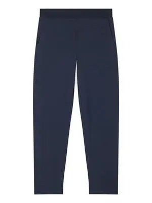 Paul Smith Navy Double Face Cotton-blend Sweatpants - Blue