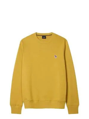 Paul Smith Organic Cotton Zebra Logo Sweatshirt - Yellow