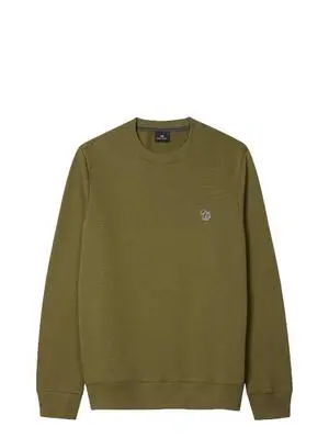 Paul Smith Organic Cotton Zebra Logo Sweatshirt - Green
