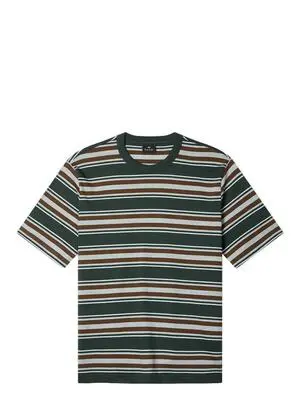 Paul Smith Dark Stripe Cotton T-shirt - Green
