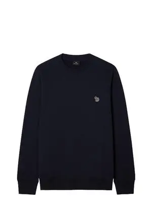 Paul Smith Zebra Logo Cotton Sweatshirt - Blue