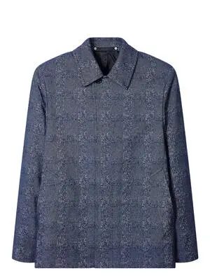 Paul Smith Marl Jacquard Cropped Jacket - Blue