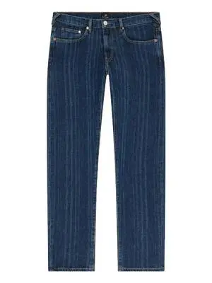 Paul Smith Relaxed Tapered-fit Laser Stripe Jeans - Blue