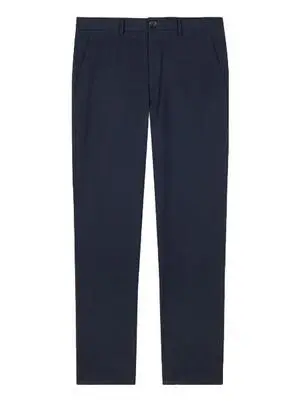 Paul Smith Mid-fit Navy Stretch Organic-cotton Chinos - Blue