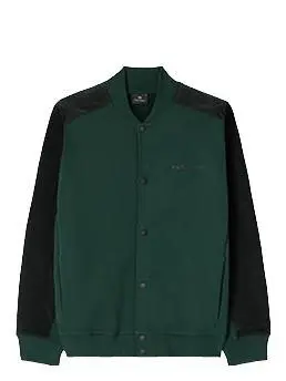 Paul Smith Mix-up Jersey Bomber Jacket - Green