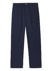Paul Smith Stretch Pleated Trousers - Blue