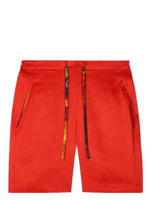Paul Smith Linen And Silk Pyjama Shorts - Multicolour