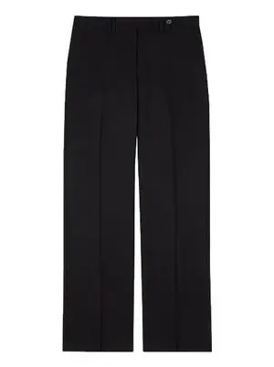 Paul Smith Wool Bootcut Trousers - Black