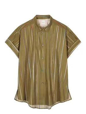 Paul Smith Signature Stripe Short Sleeve Shirt - Green