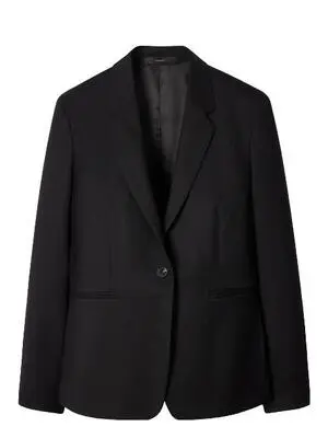 Paul Smith One-button Wool Blazer - Black