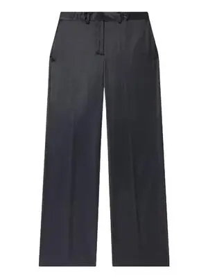 Paul Smith Satin Bootcut Trousers - Blue