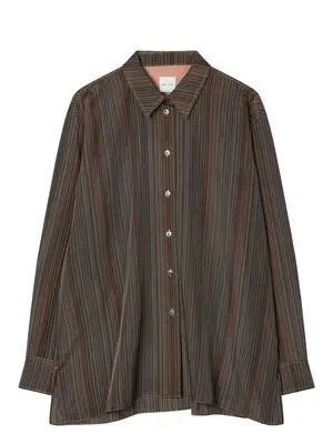 Paul Smith Signature Stripe Micro Check Shirt - Multicolour