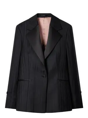 Paul Smith Striped Tuxedo Jacket - Black