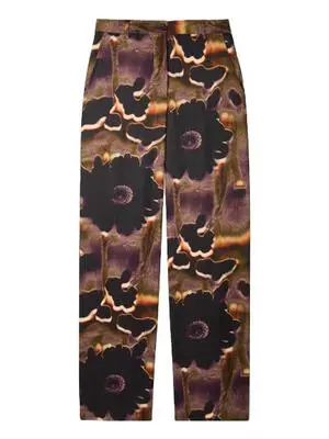 Paul Smith Field Flowers Wide-leg Trousers - Purple