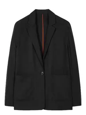 Paul Smith Linen-blend Patch Pocket Blazer - Black