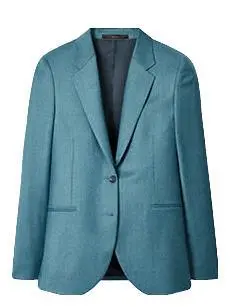 Paul Smith Wool-cashmere Flannel Blazer - Blue