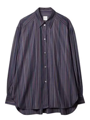 Paul Smith Striped Cotton Shirt - Blue
