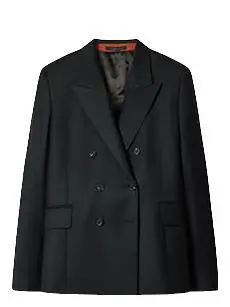 Paul Smith Wool-cashmere Flannel Blazer - Black