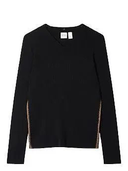 Paul Smith Wool-blend Collar Sweater - Black
