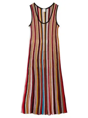 Paul Smith Sleeveless Knitted Stripe Dress - Multicolour
