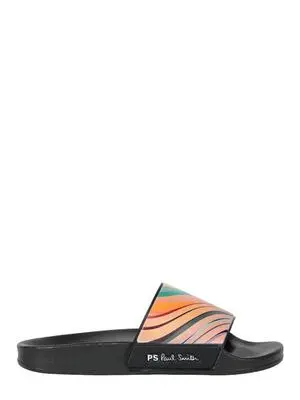 Paul Smith Swirlnyro Zebra Sliders - Black