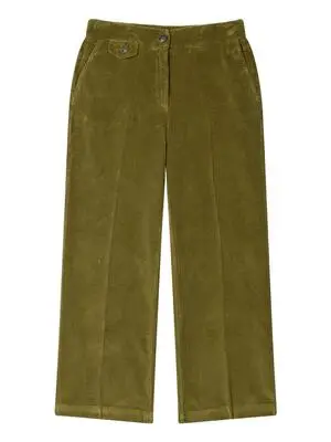 Paul Smith Cord Cropped Trousers - Green